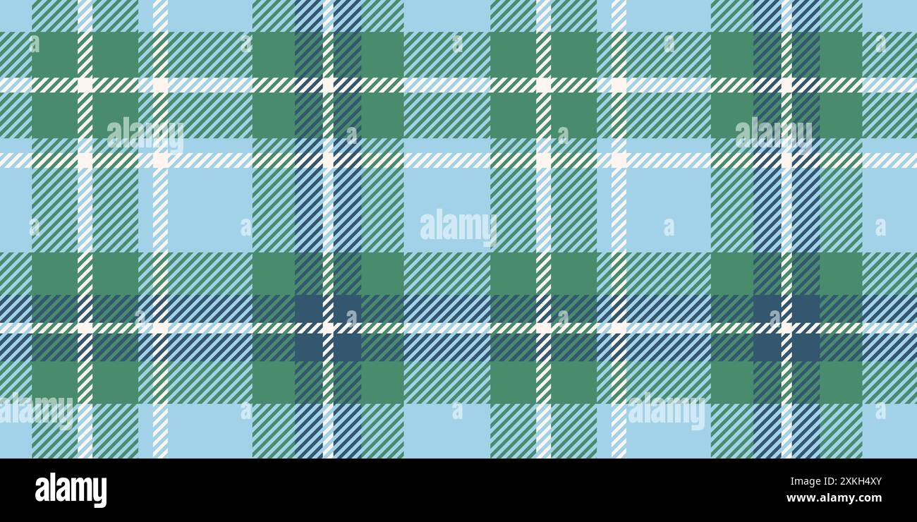 Classic blue, green, and white tartan with intersecting lines, creating ...