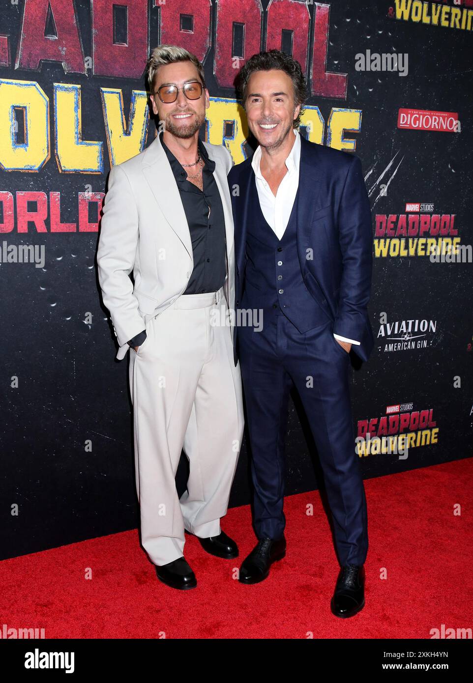 New York City, USA. 22nd July, 2024. Lance Bass and Shawn Levy ...