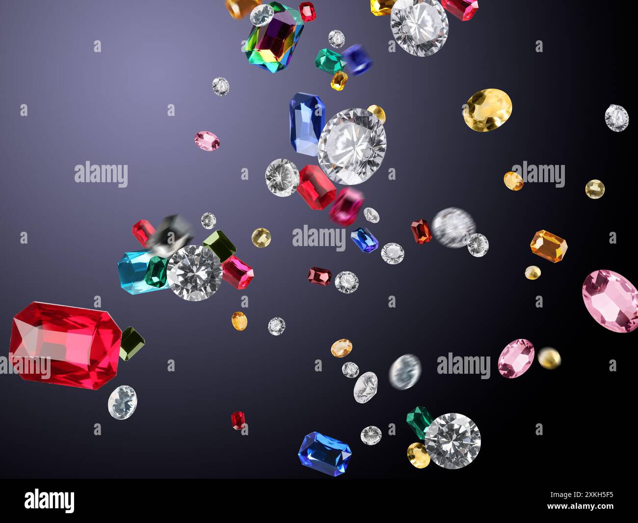 Falling gemstones hi-res stock photography and images - Alamy