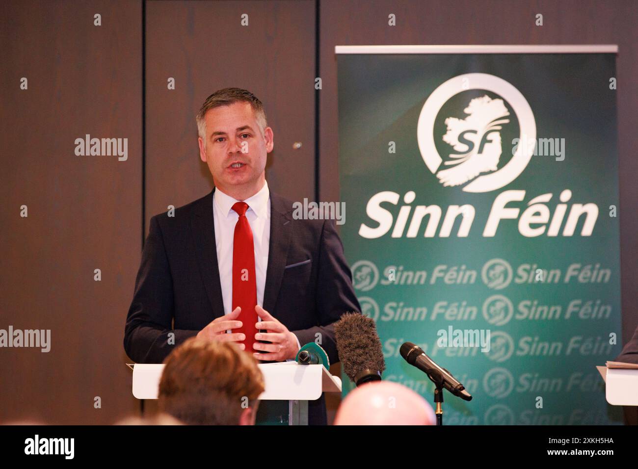 Sinn Fein's Pearse Doherty speaking during the launch of the party's ...