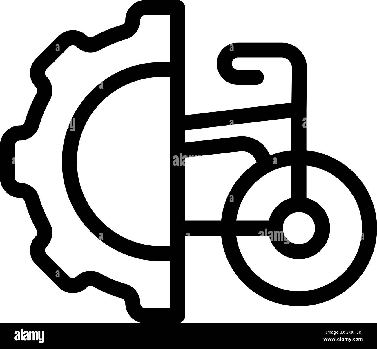 Gear is transforming into a wheelchair, symbolizing innovation in the ...