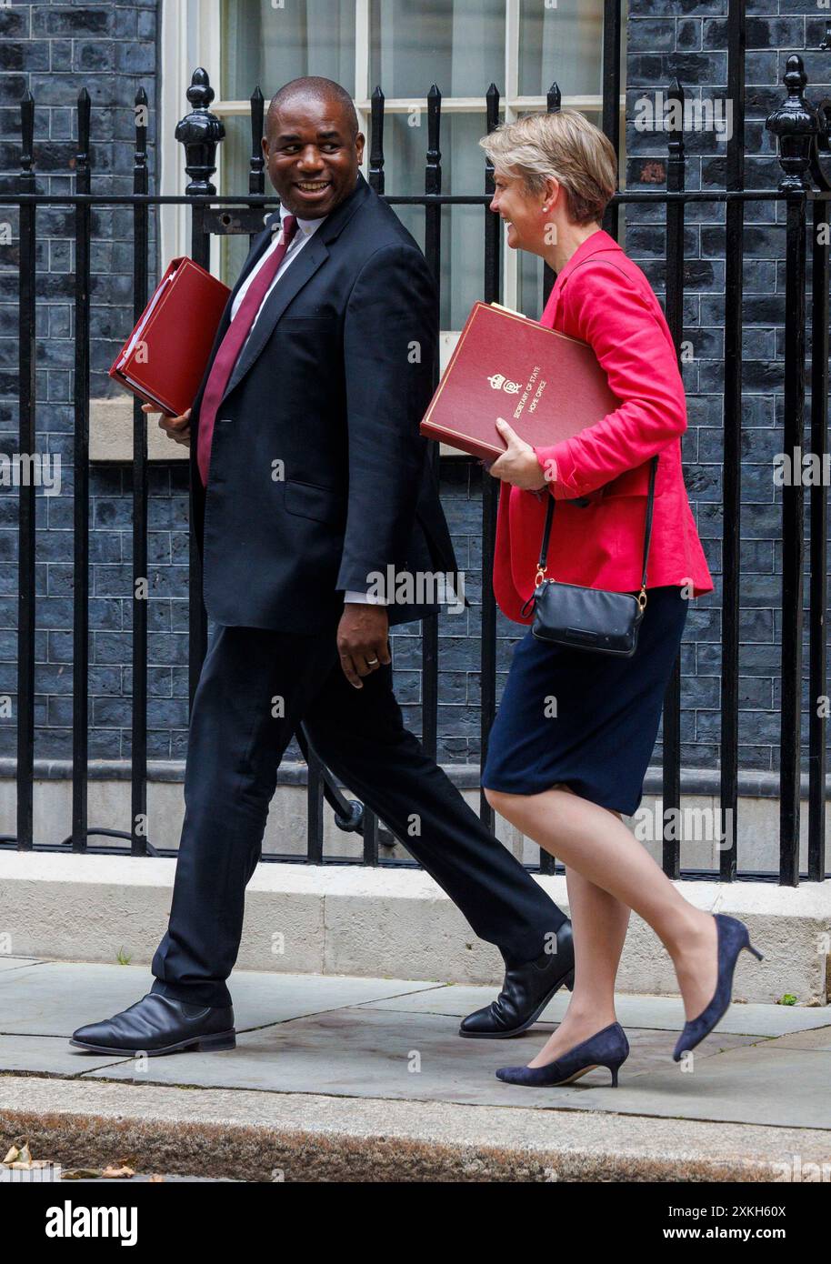 Londonn, UK 23 July 2024 David Lammy, Foreign Secretary and Yvette ...