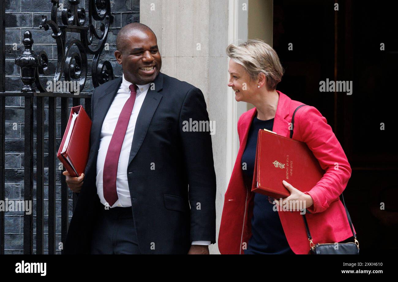Londonn, UK 23 July 2024 David Lammy, Foreign Secretary and Yvette ...