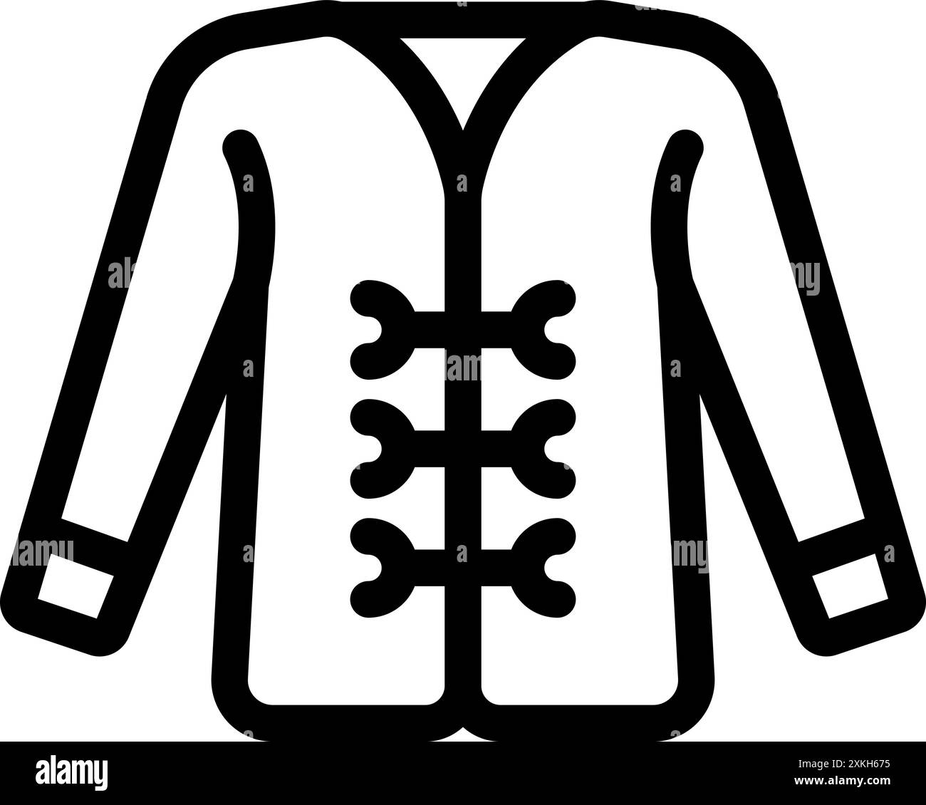 Traditional chinese clothing featuring a unique knot button closure, representing eastern ...