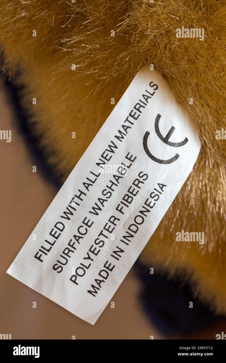 Toy made in tag hi-res stock photography and images - Alamy