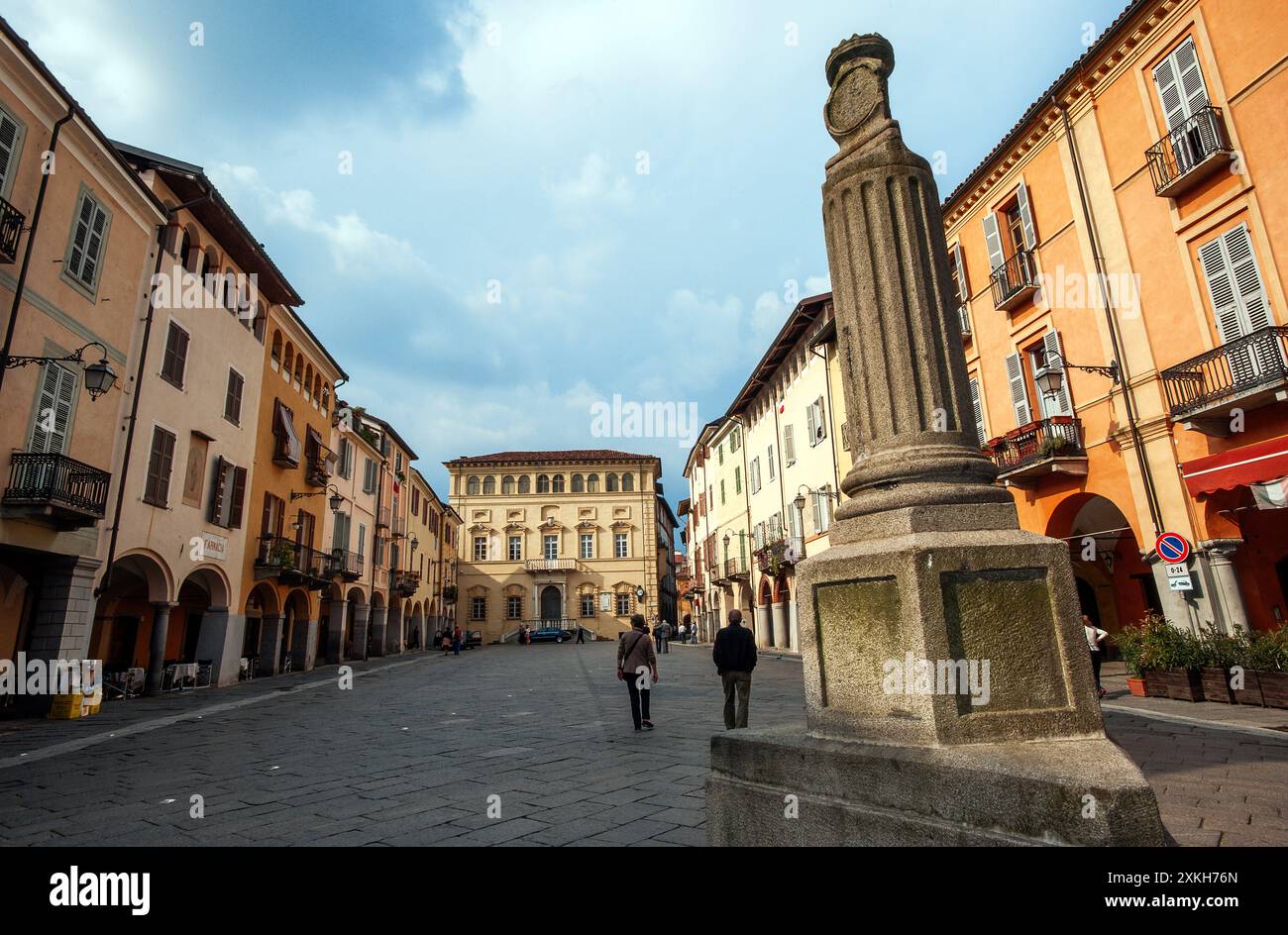 Italy Piedmont Biella - Biella Piazzo - Piazza Cisterna Stock Photo - Alamy