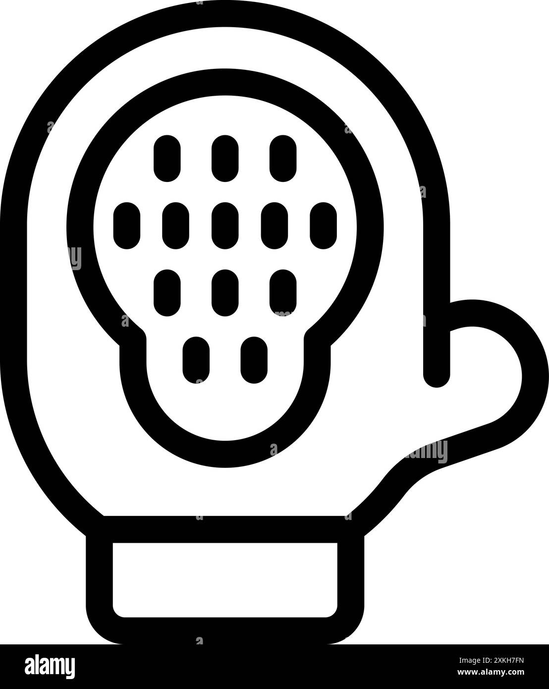 Goalkeeper glove icon, outline style, suitable for sports apps and ...
