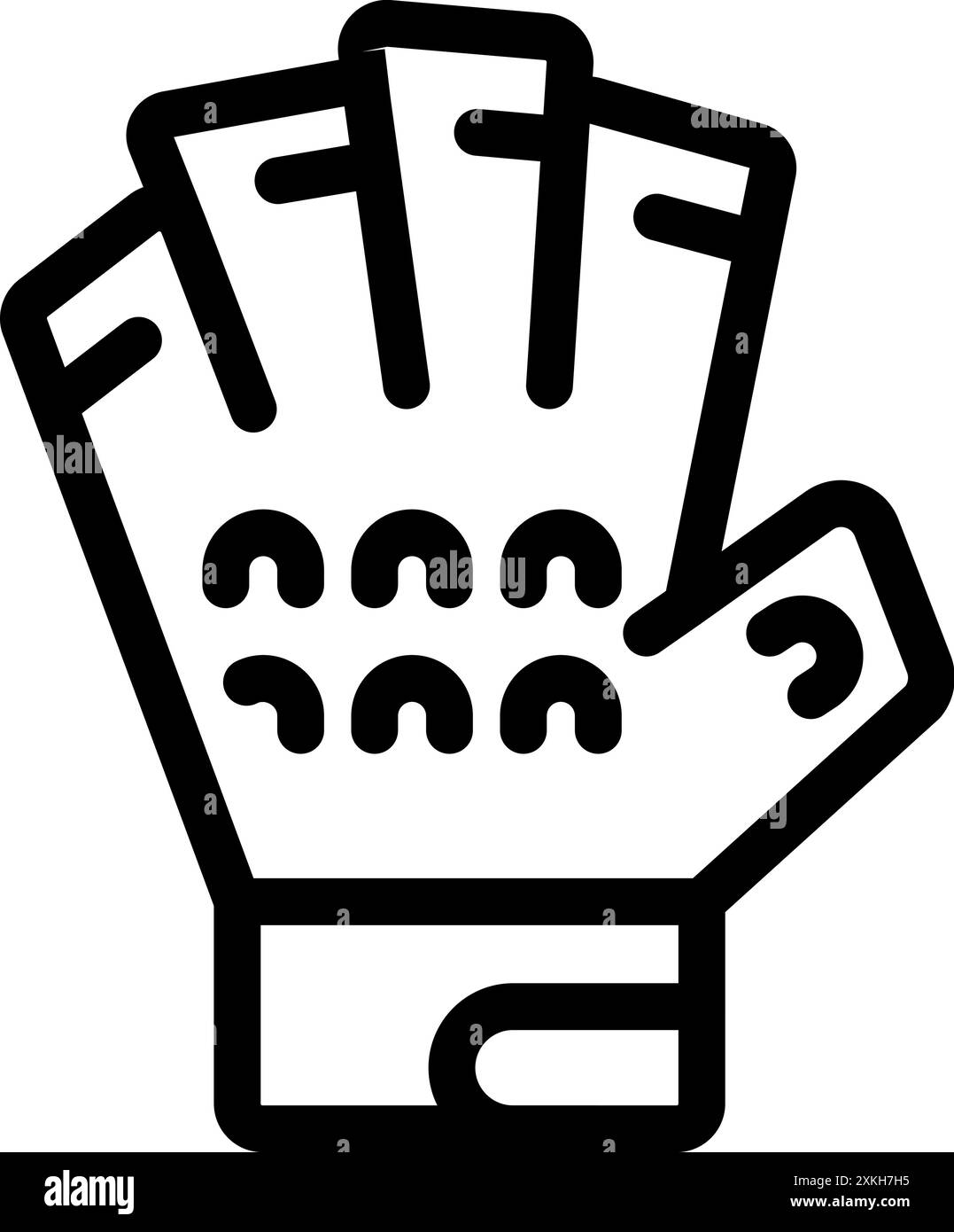 Soccer goalkeeper glove icon Black and White Stock Photos & Images - Alamy