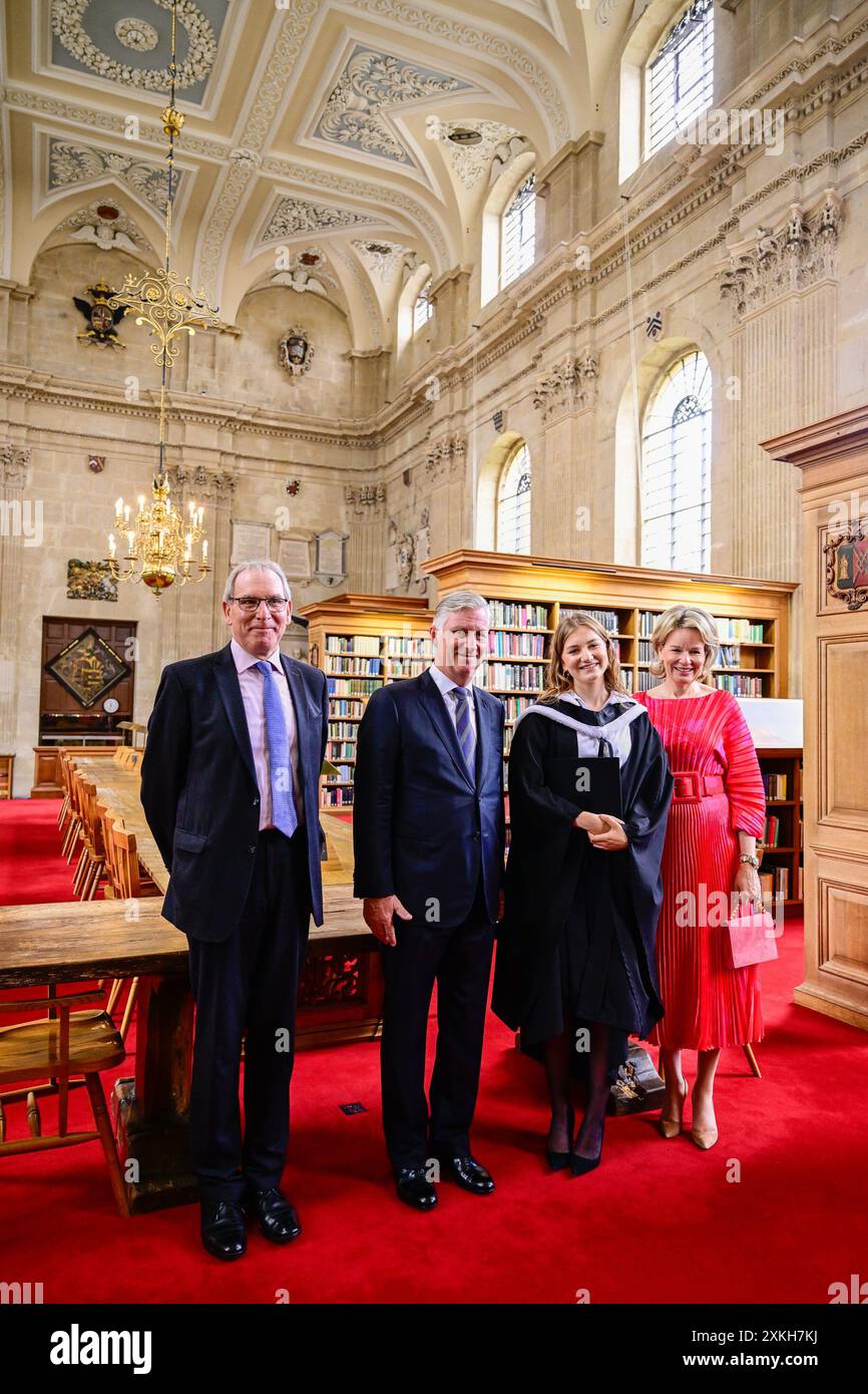 Oxford, UK. 23rd July, 2024. Lincoln College of Oxford rector Henry ...