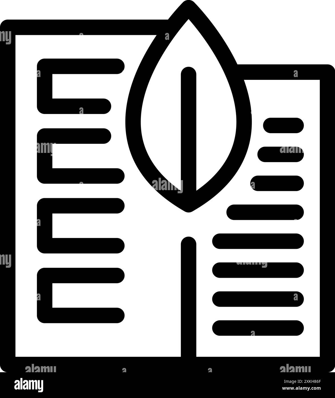 Simple, modern icon of a printing service incorporating a leaf ...