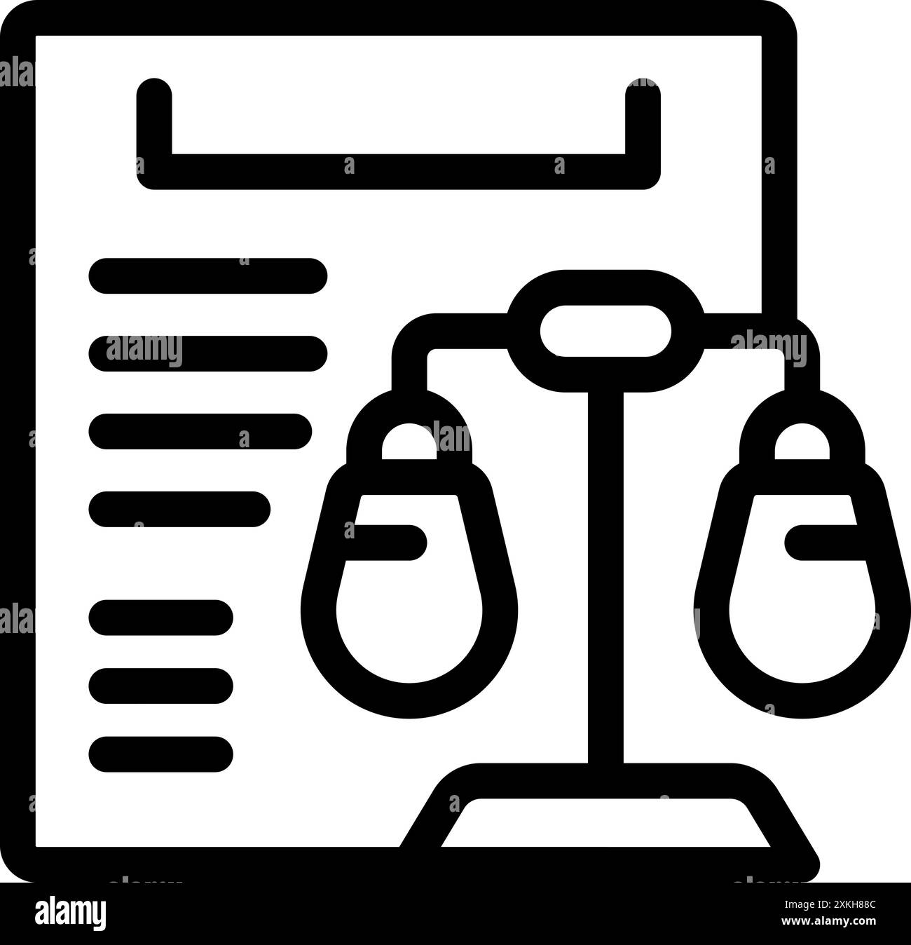 Weighing evidence Stock Vector Images - Alamy