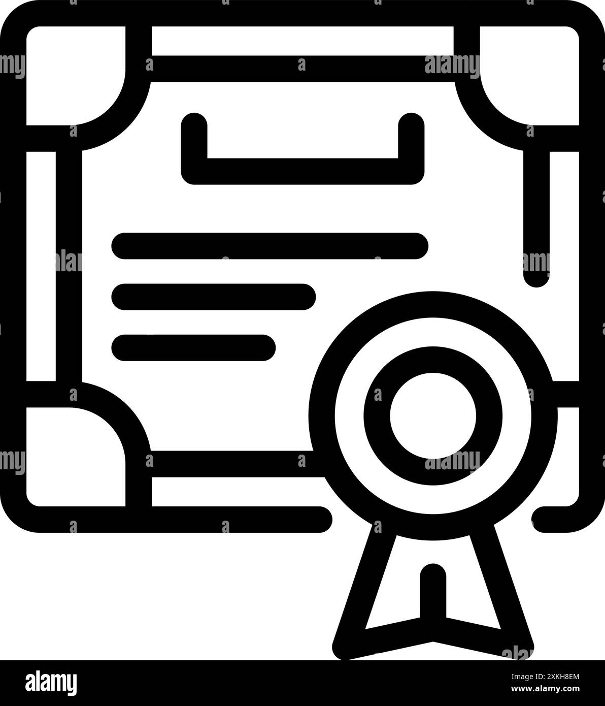 Certificate of course completion Black and White Stock Photos & Images ...