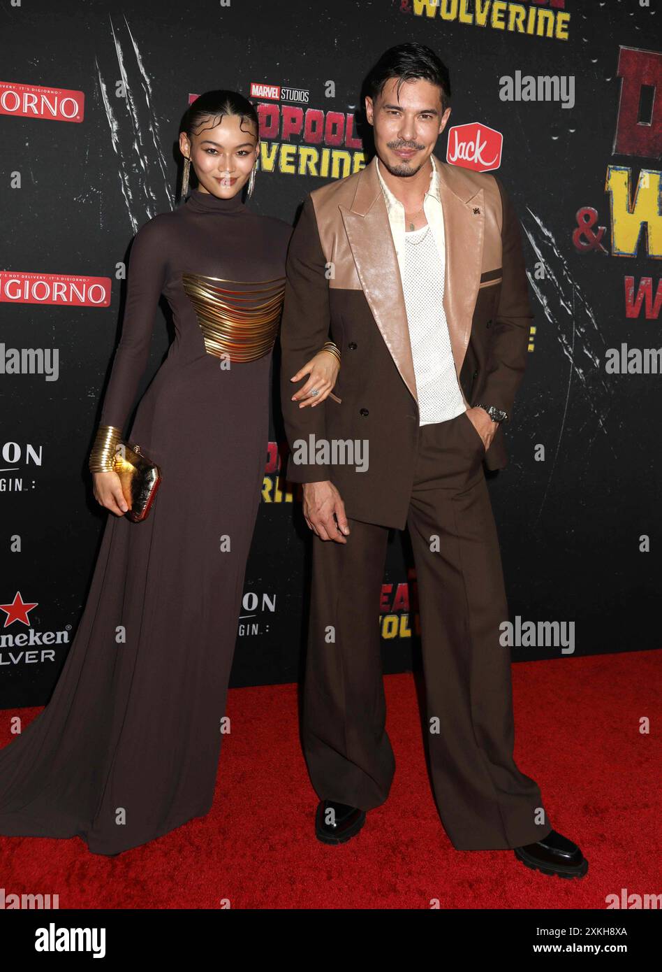 July 22, 2024, New York, New York, USA: LUCY QIU and actor LEWIS TAN ...