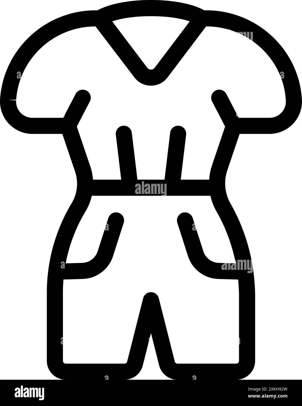 Icon of a woman worker uniform representing professional workwear Stock ...
