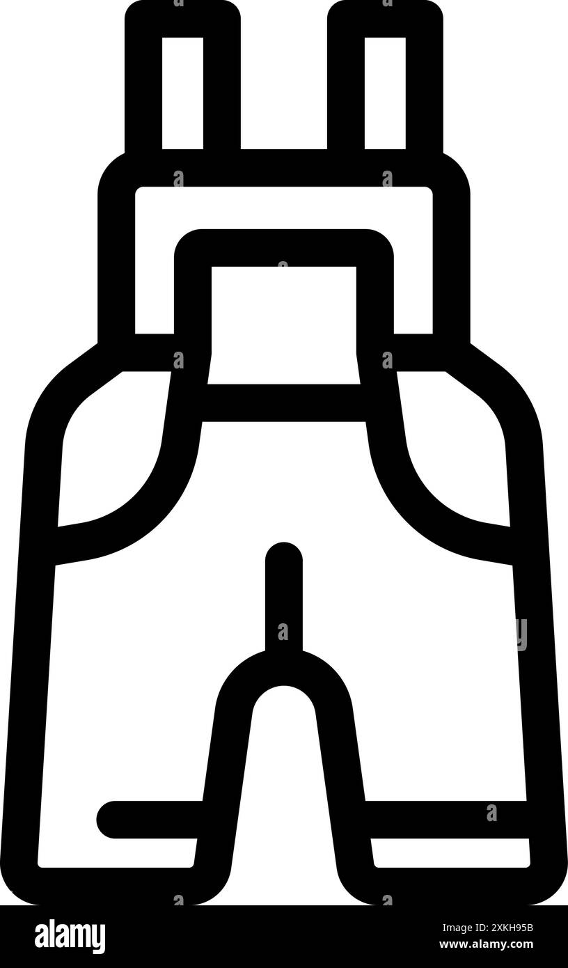 Dungarees illustration Black and White Stock Photos & Images - Alamy