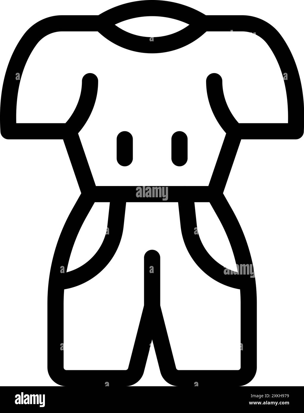 Simple line icon of a protective suit, highlighting its essential role ...