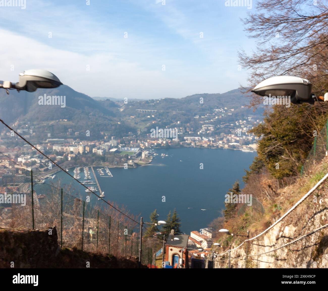 Aerial town view from brunate hi-res stock photography and images - Alamy