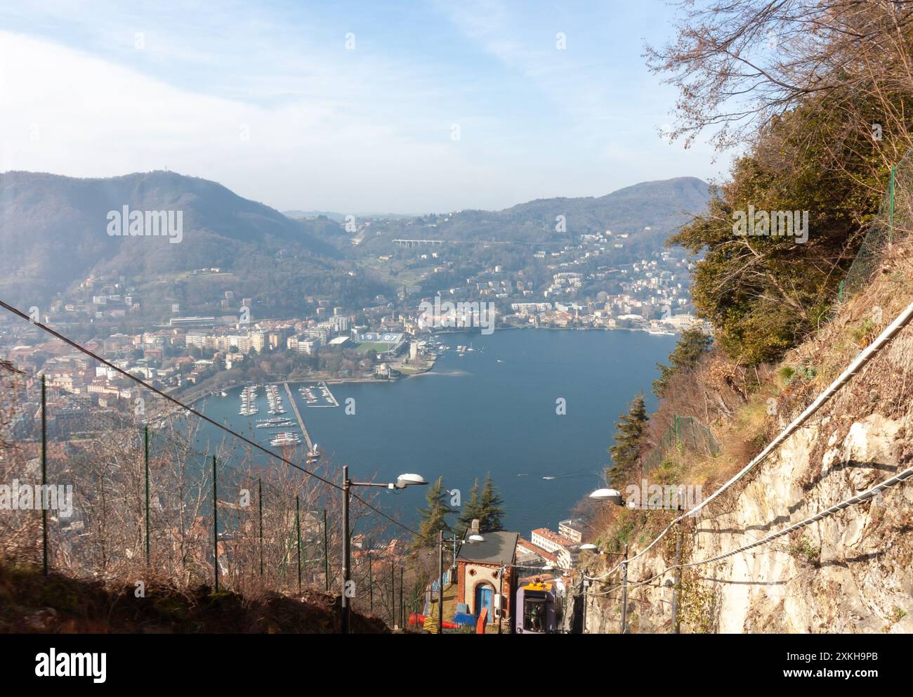 Aerial town view from brunate hi-res stock photography and images - Alamy