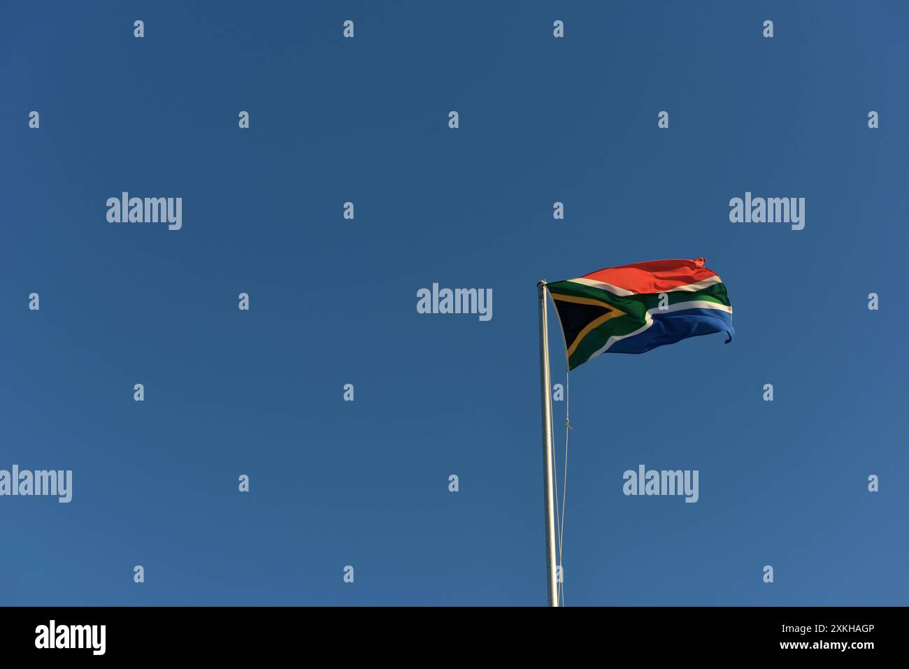 Flag of south africa waving hi-res stock photography and images - Alamy
