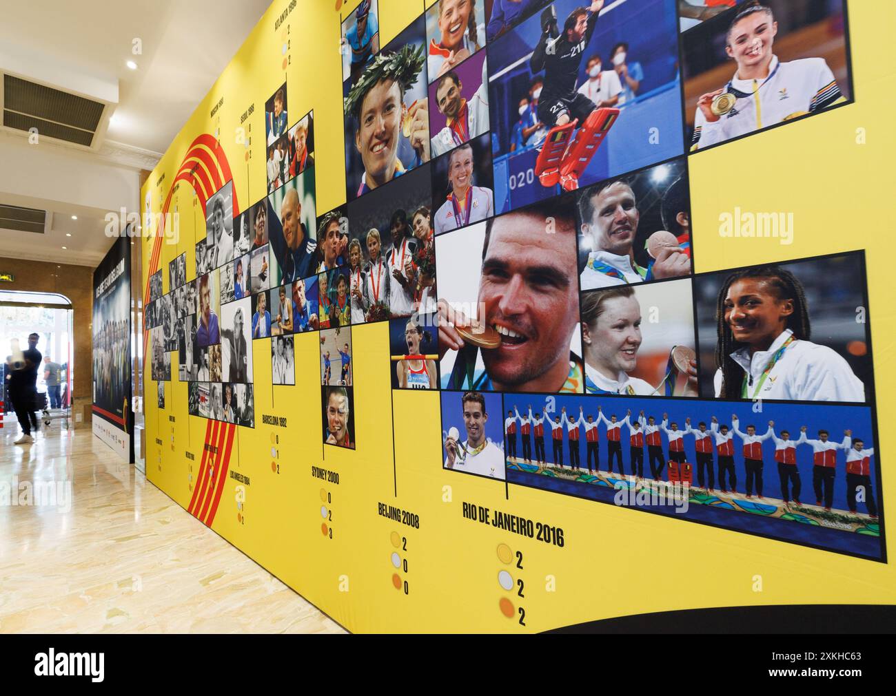Paris, France. 23rd July, 2024. The interior of Lotto Belgium House is ...