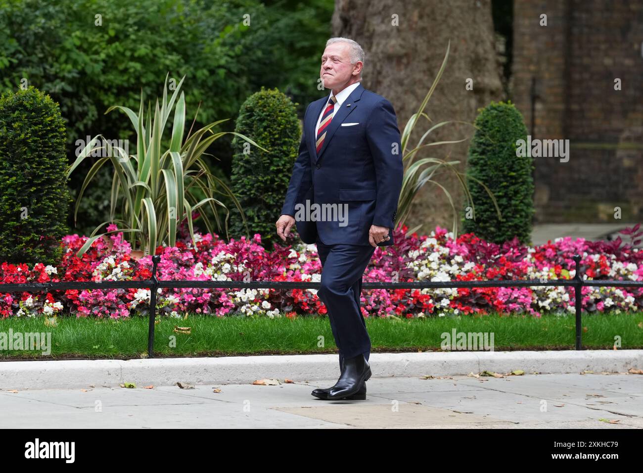 King Abdullah II bin Al-Hussein of Jordan on Downing Street, London ...