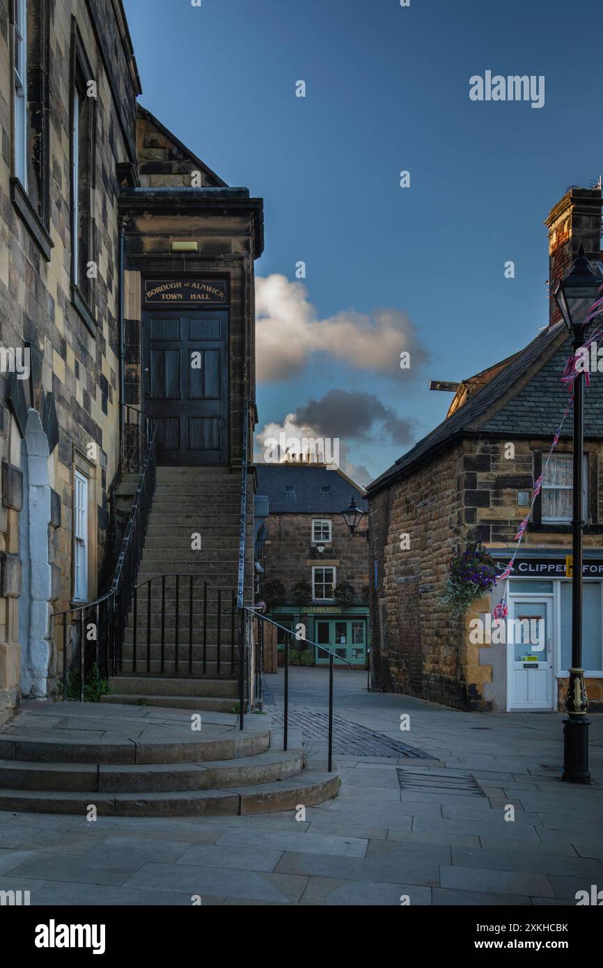 Alnwick, a market town in Northumberland, England Stock Photo - Alamy