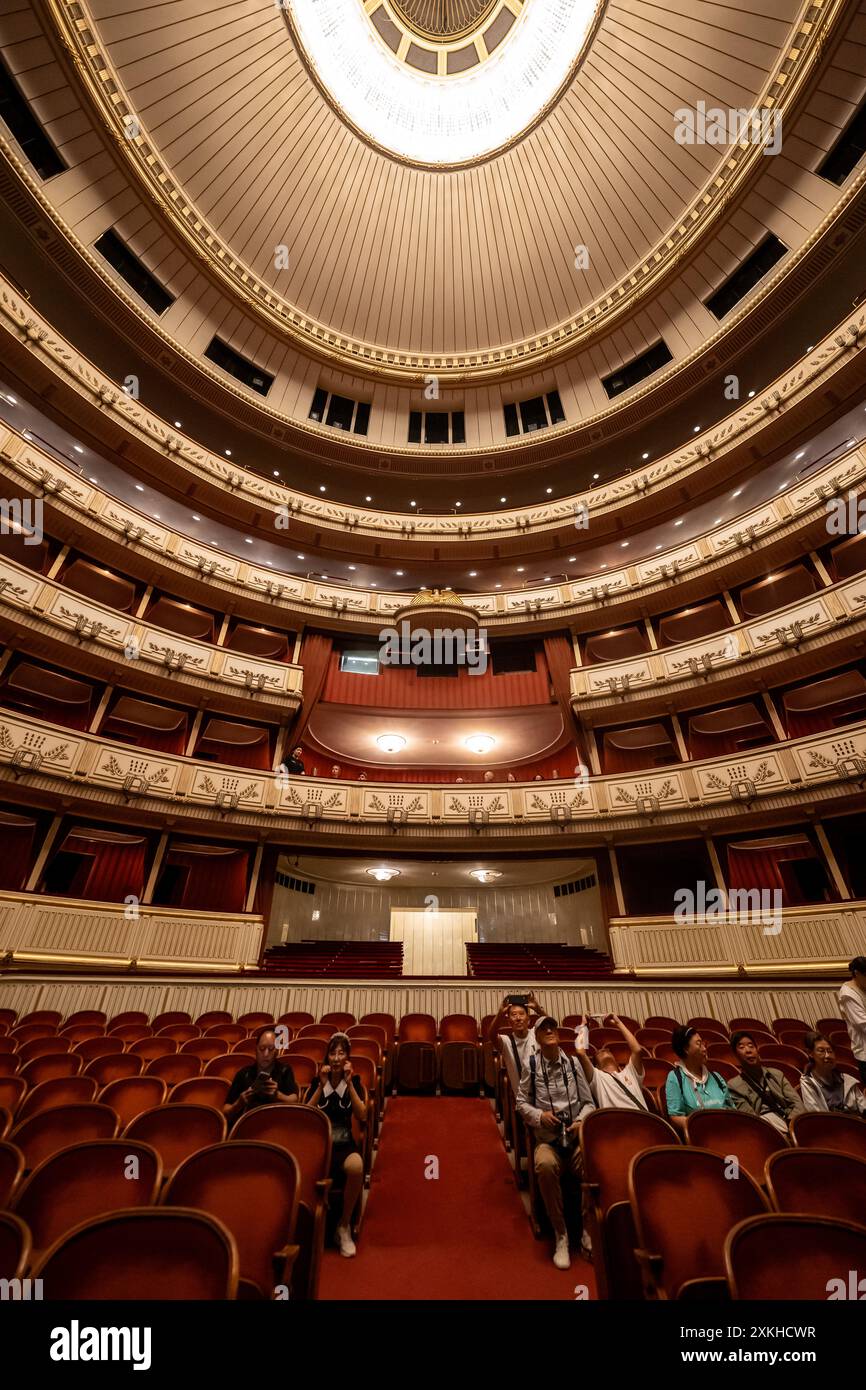 Vienna, Austria - 7-3-2024: Interior of the Vienna State Opera ...