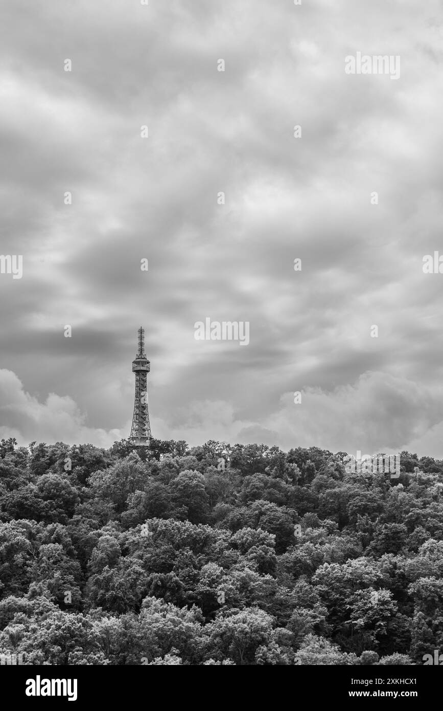 Modern lookout tower on Black and White Stock Photos & Images - Alamy