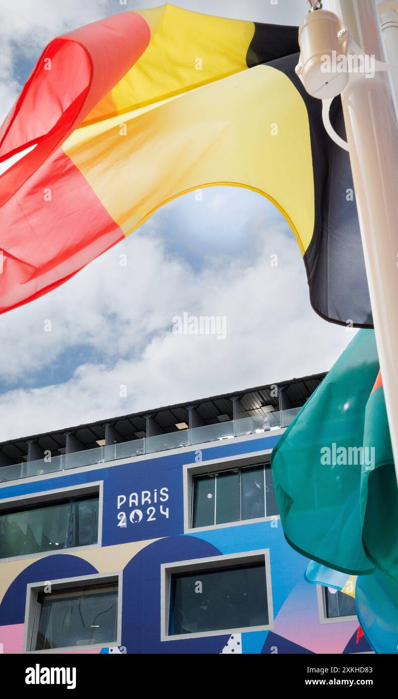 Flags of countries olympics paris hi-res stock photography and images ...