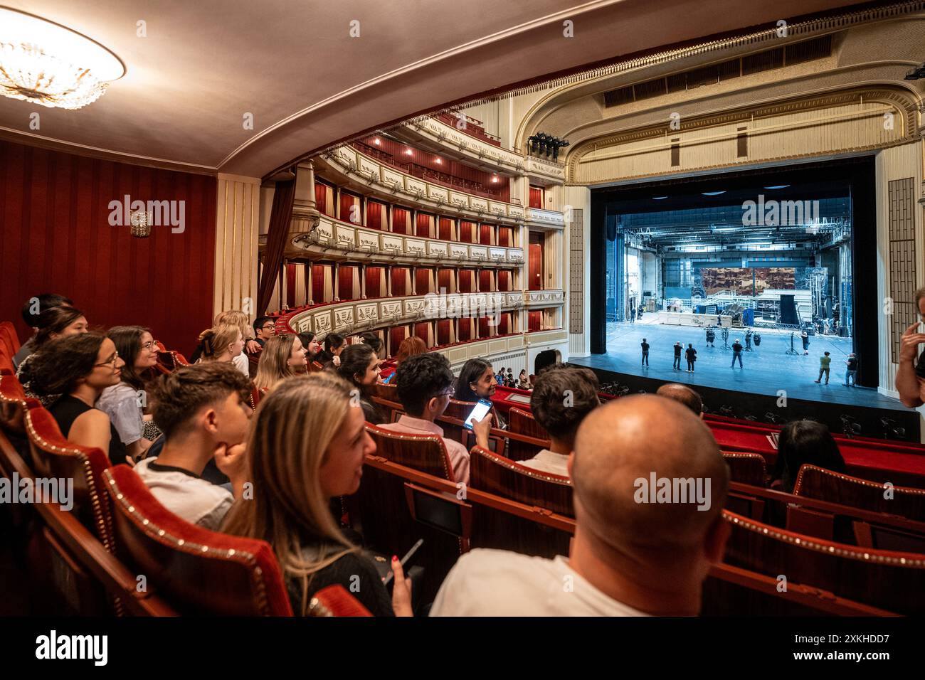 Vienna, Austria - 7-3-2024: Interior of the Vienna State Opera ...