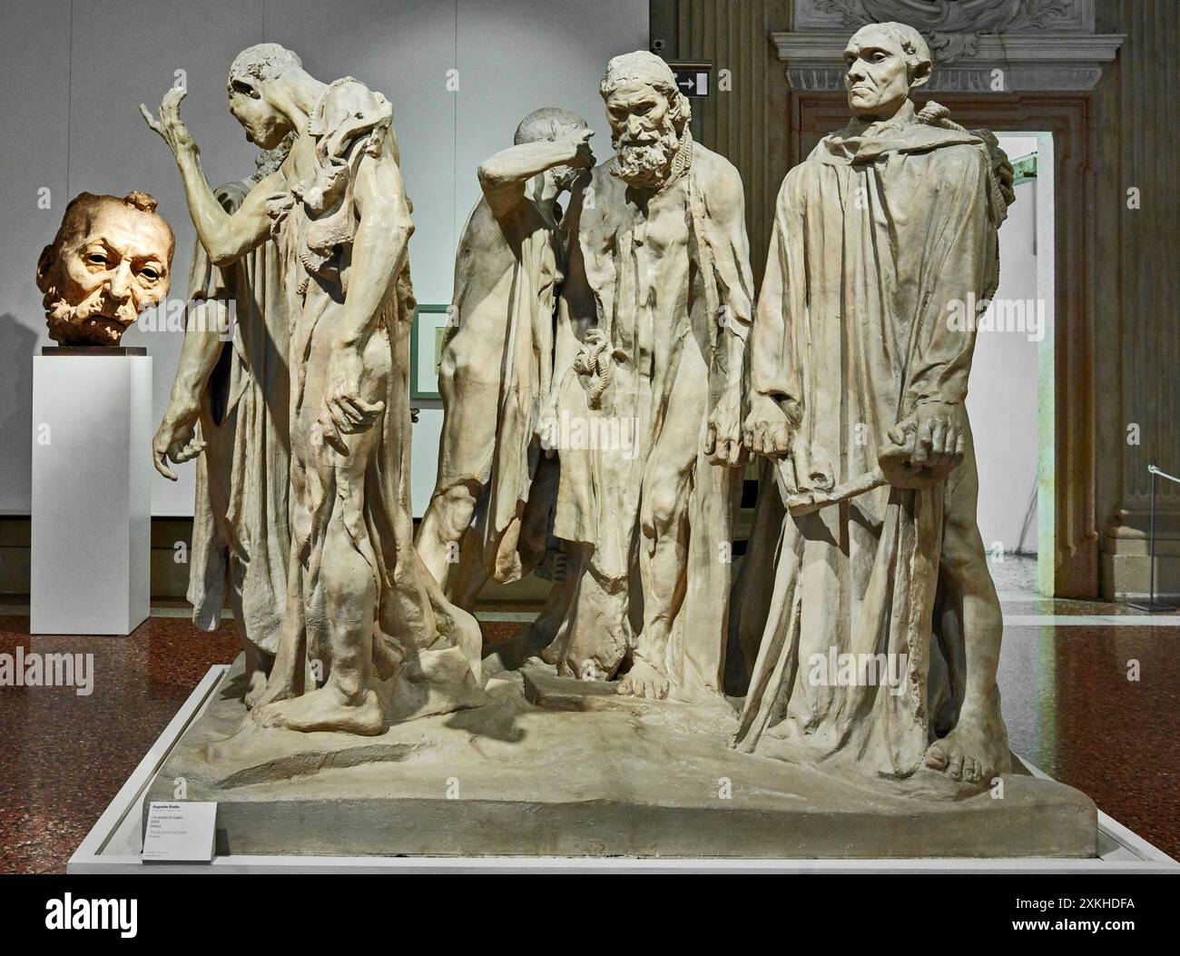 I borghesi di Calais - gesso - Auguste Rodin - 1889 - Venezia, Galleria ...