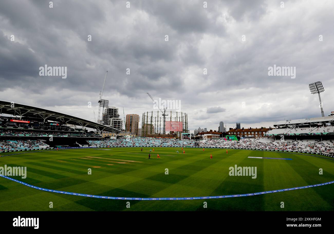 General view of The Kia Oval during The Hundred women's match at The ...