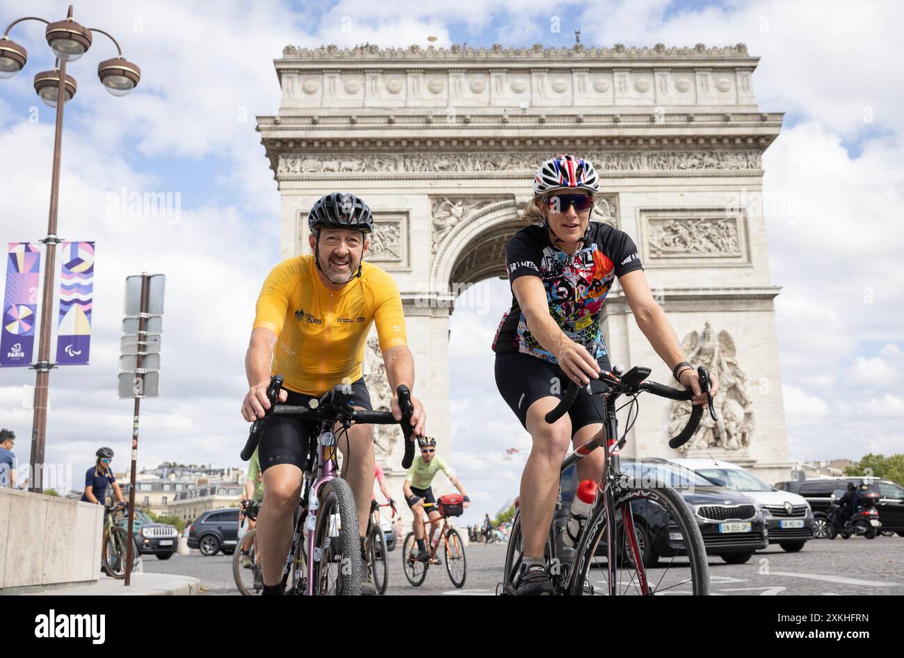 EDITORIAL USE ONLY Chris Boardman (left), Chair of Sport England, with ...