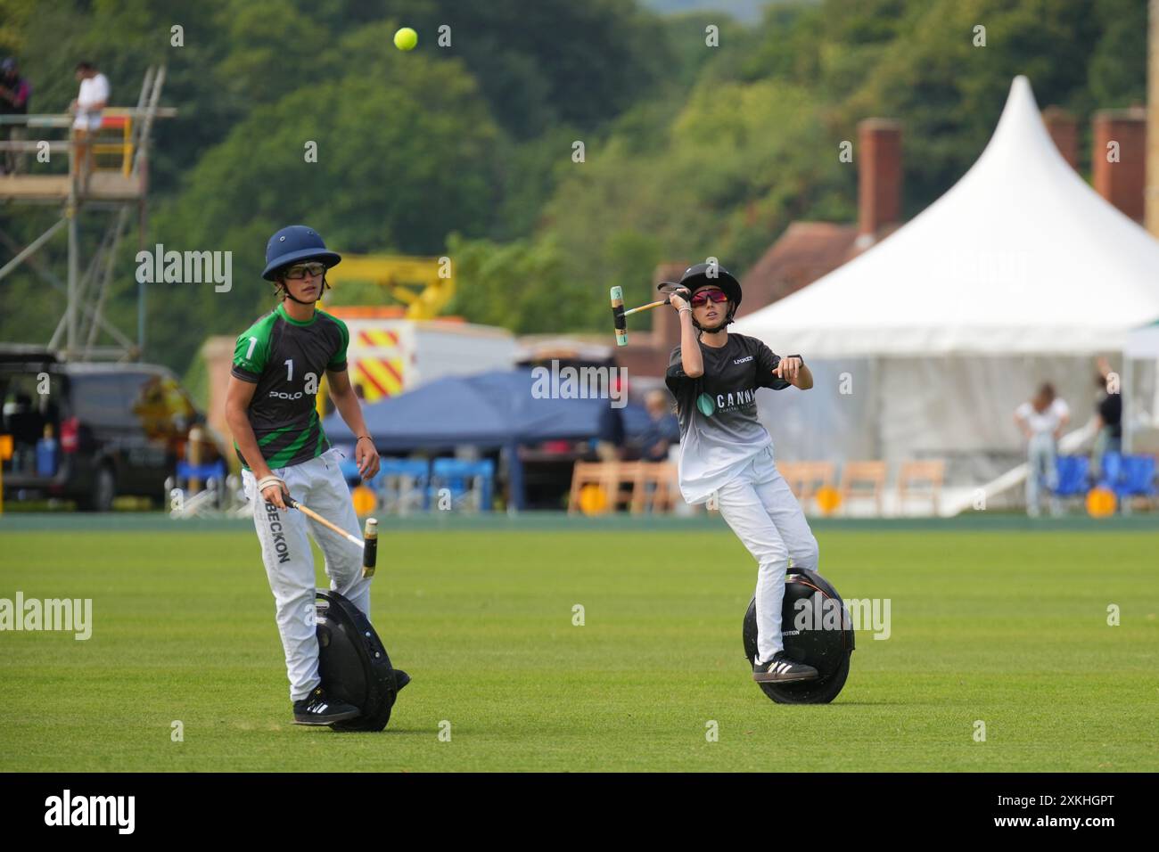 Players in the Roda Polo 2024 Tournament played at Cowdray Polo ...