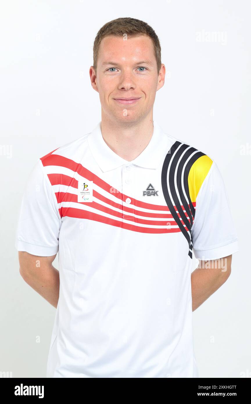 Brussels, Belgium. 23rd July, 2024. Belgian Timo Hereman pictured ...