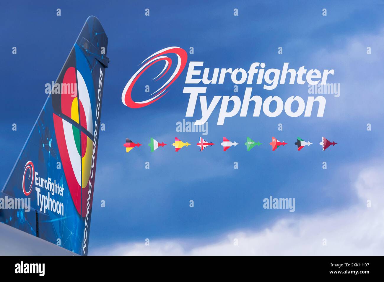 Eurofighter Typhoon on display at Farnborough International Airshow ...