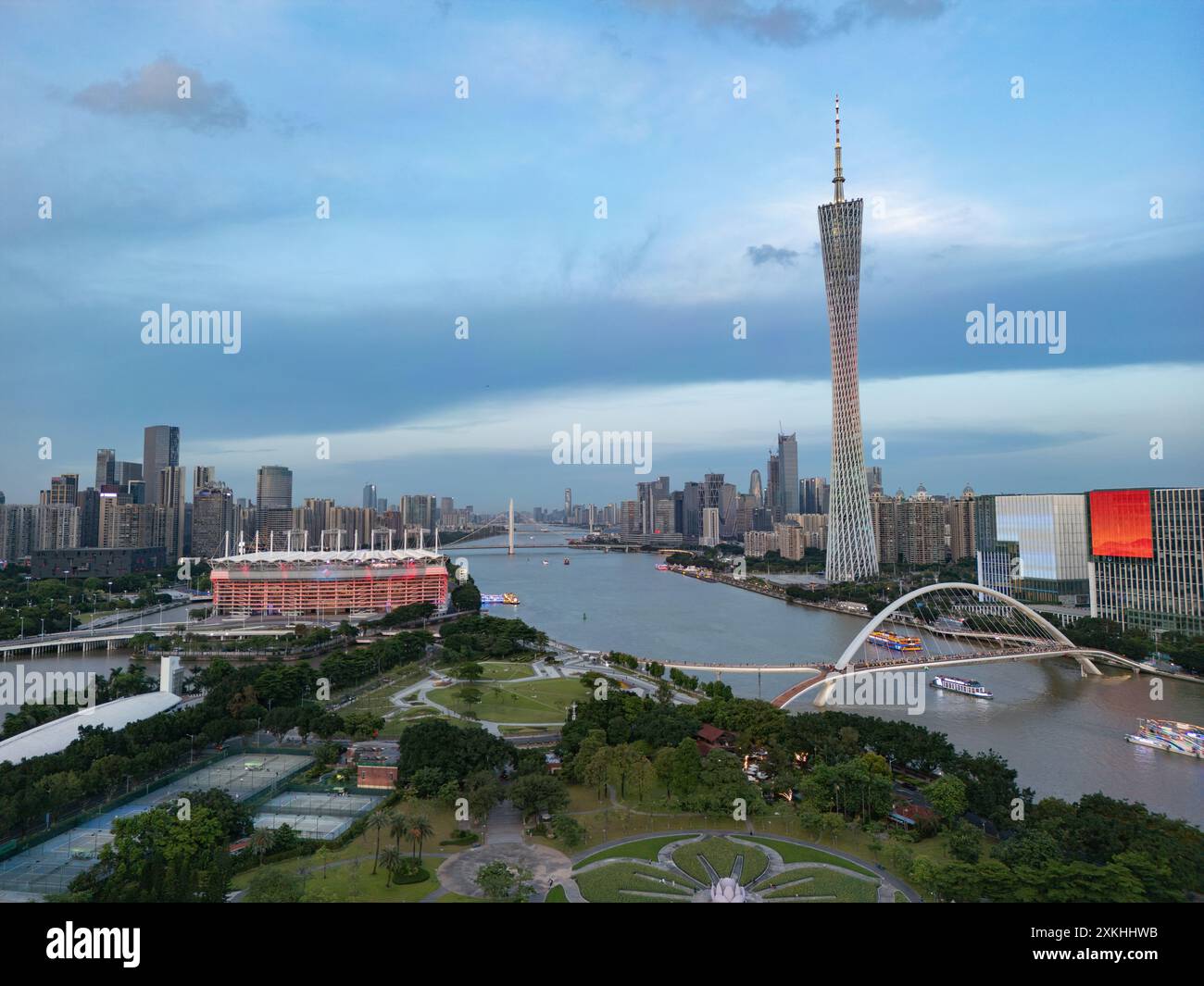 Aerial view in Guangzhou China Stock Photo - Alamy