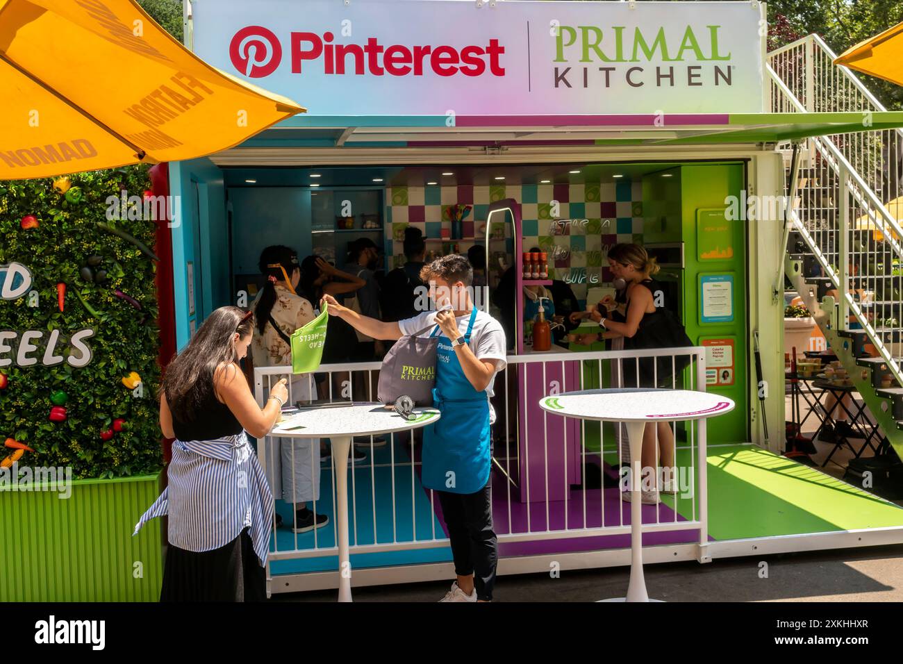 Colorful Kitchen Pop-Up brand activation for Pinterest X Primal Kitchen ...
