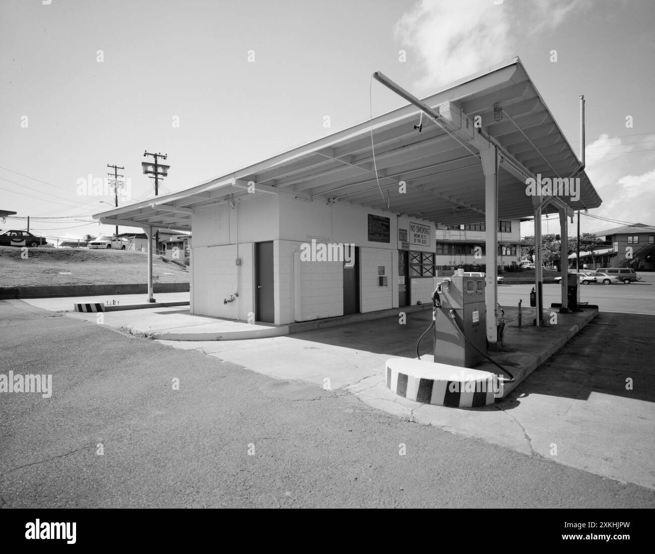 Gas Station in US Naval Base, Pearl Harbor Stock Photo - Alamy