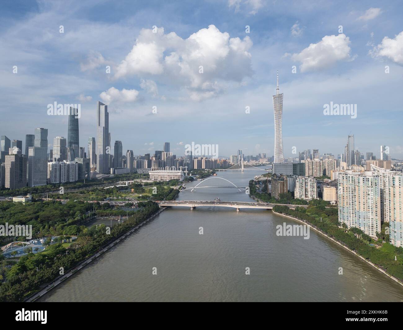 Aerial view in Guangzhou China Stock Photo - Alamy