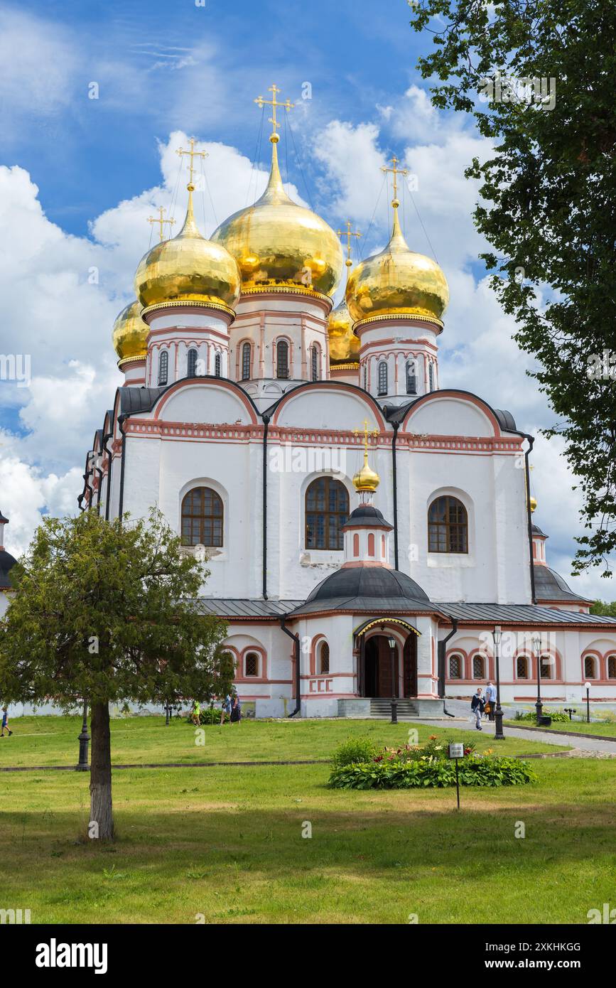 Valday, Russia - July 06, 2024: Assumption Cathedral of the Iversky ...
