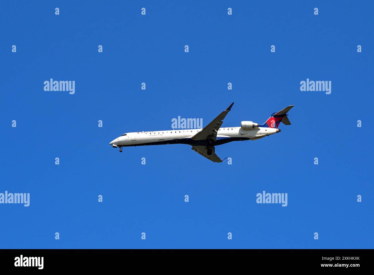 Alexandria, Virginia, USA - 1 May 2024: Bombardier CRJ 900 jet ...