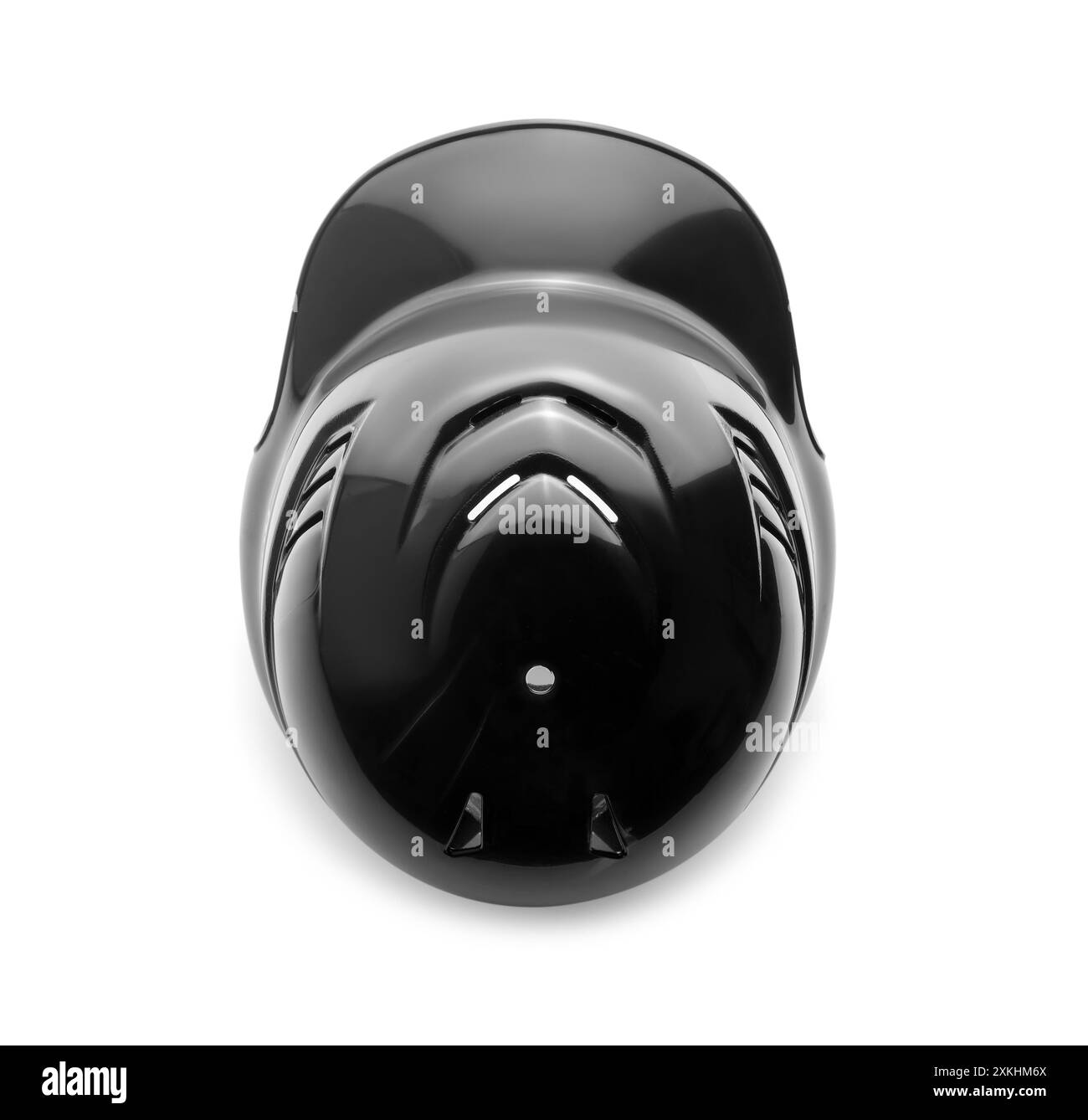 One black baseball helmet isolated on white Stock Photo - Alamy