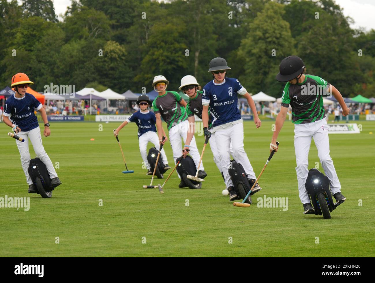 Players in the Roda Polo 2024 Tournament played at Cowdray Polo ...