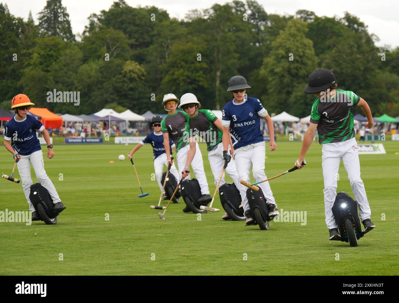 Players in the Roda Polo 2024 Tournament played at Cowdray Polo ...