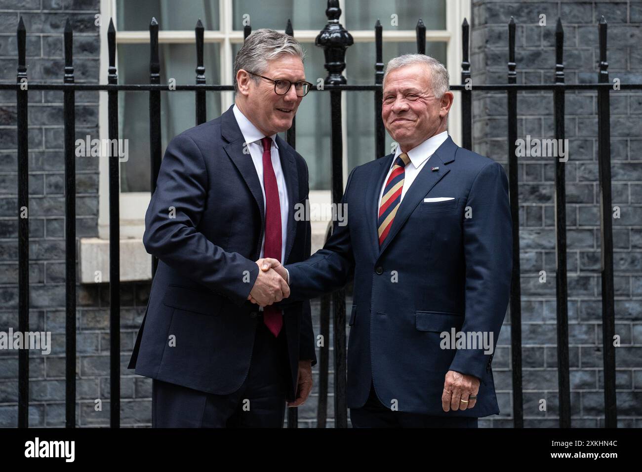 Prime Minister Sir Keir Starmer welcomes King Abdullah II bin Al ...