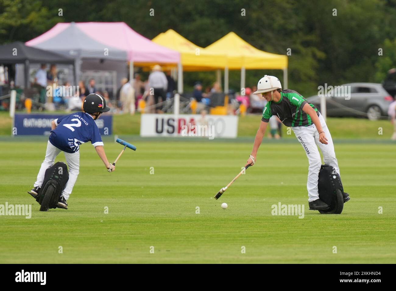 Players in the Roda Polo 2024 Tournament played at Cowdray Polo ...