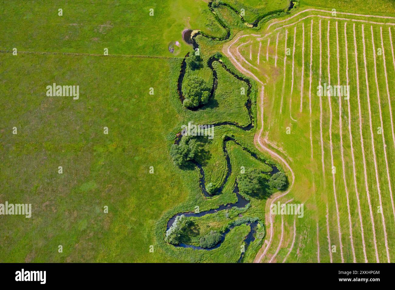Meandering water course hi-res stock photography and images - Alamy