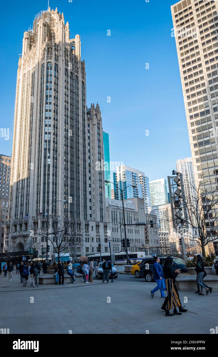 Chicago, IL, USA - March 2019: Southern Gateway to the Magnificent Mile ...