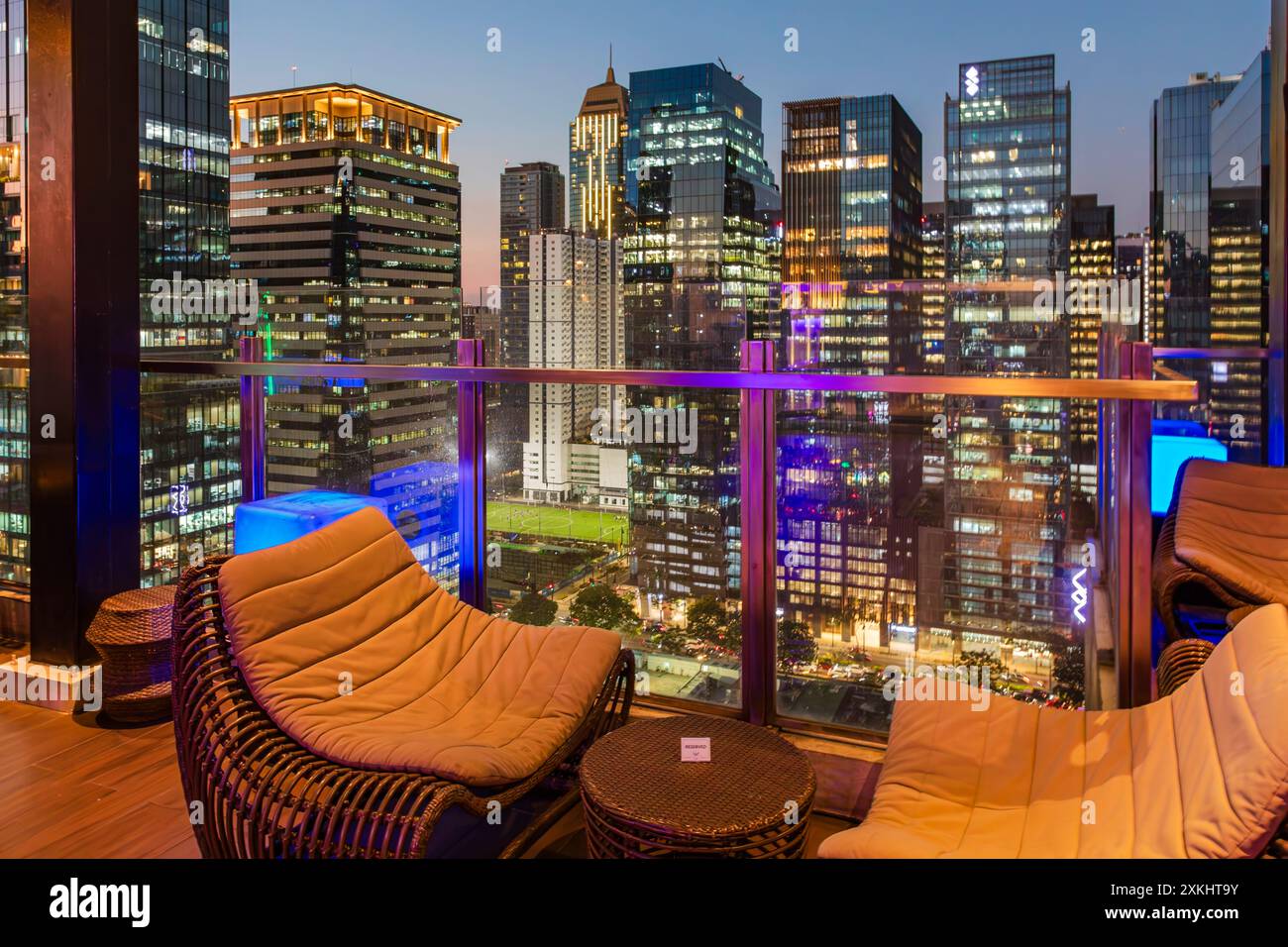 Bonifacio Global City, BGC, cityscape at sunset, Manila, Philippines ...